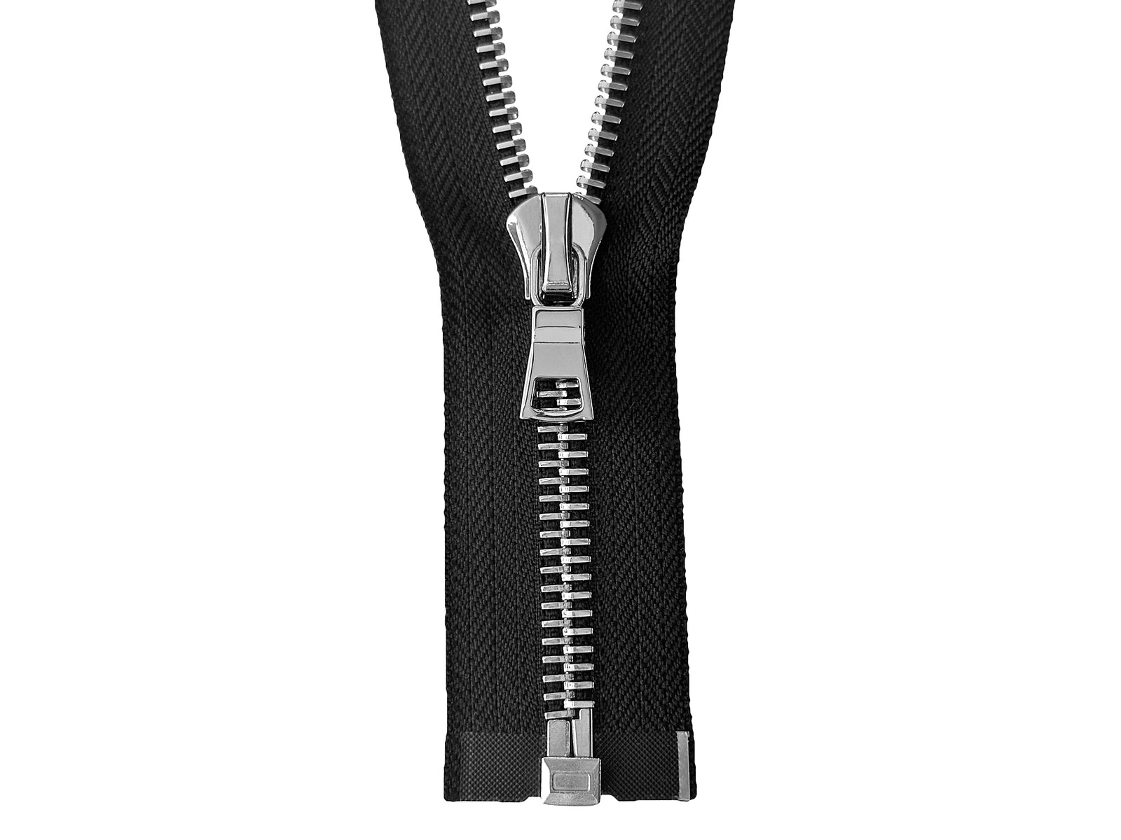 #8 Polished Nickel Heavy Duty Separating Jacket Zipper (Luxury)