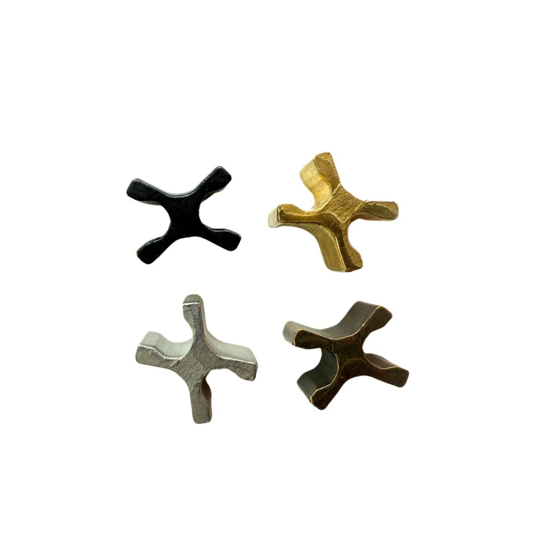 #3 Zipper Bottom Stops (X shape)